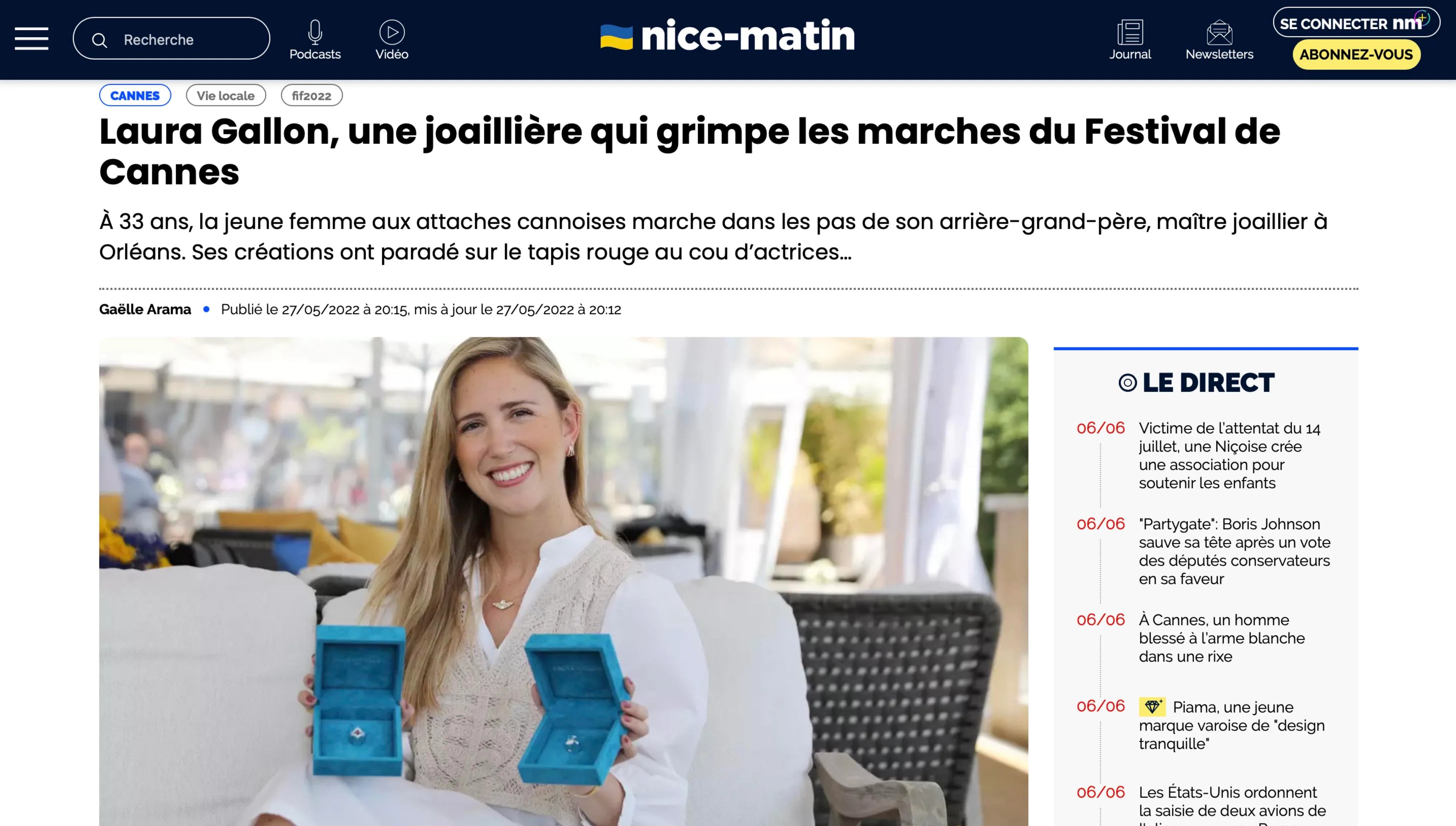 Nice Matin – Laura Gallon